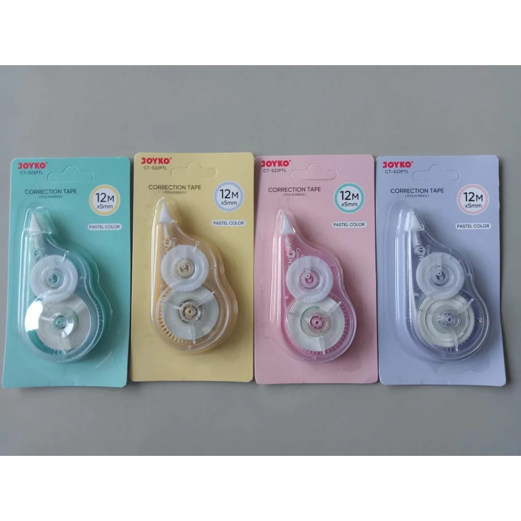 Jual Tipex Kertas Correction Tape Pita Koreksi Joyko Pastel CT-522PTL ...