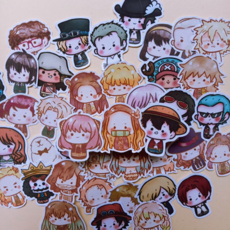 Jual Sticker Deco Sticker One Piece Luffy Zoro Sticker Kimetsu No Yaiba Tanjirou Nezuko