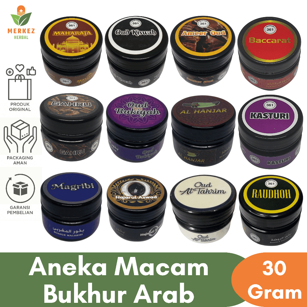 Jual Bukhur Buhur Dupa Arab Beragam Varian Hajar Aswad / Maghribi / Oud ...