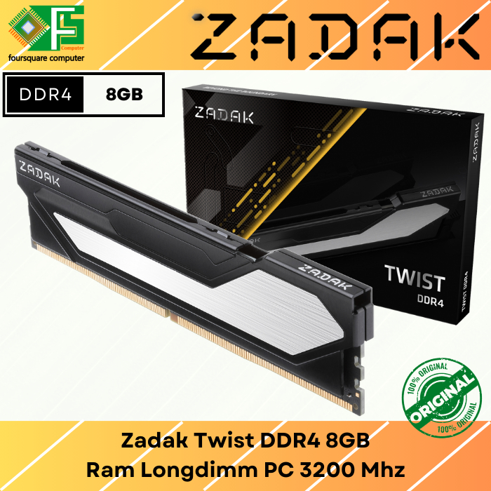 Jual Ram Zadak Twist DDR4 8GB Single PC 3200 Mhz Memory PC Longdimm | Shopee Indonesia