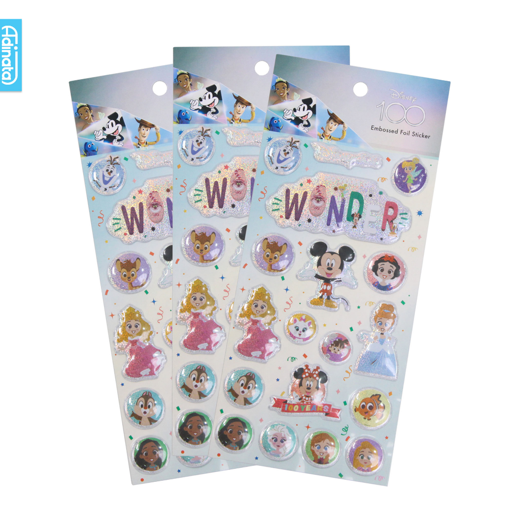 Jual Mickey Embossed Foil Puffy Stickers 2301-6137 / Sticker - Adinata ...