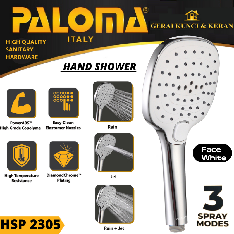Jual PALOMA HSP 2305 HANDSHOWER GENGGAM GAGANG KEPALA SHOWER MANDI HEAD ...