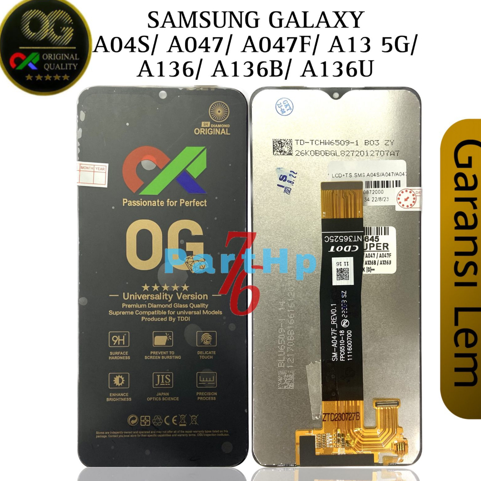 Jual ORIGINAL SUPER OG - Lcd Touchscreen Fullset Kwalitas Samsung Galaxy A04S / A047 / A047F ...