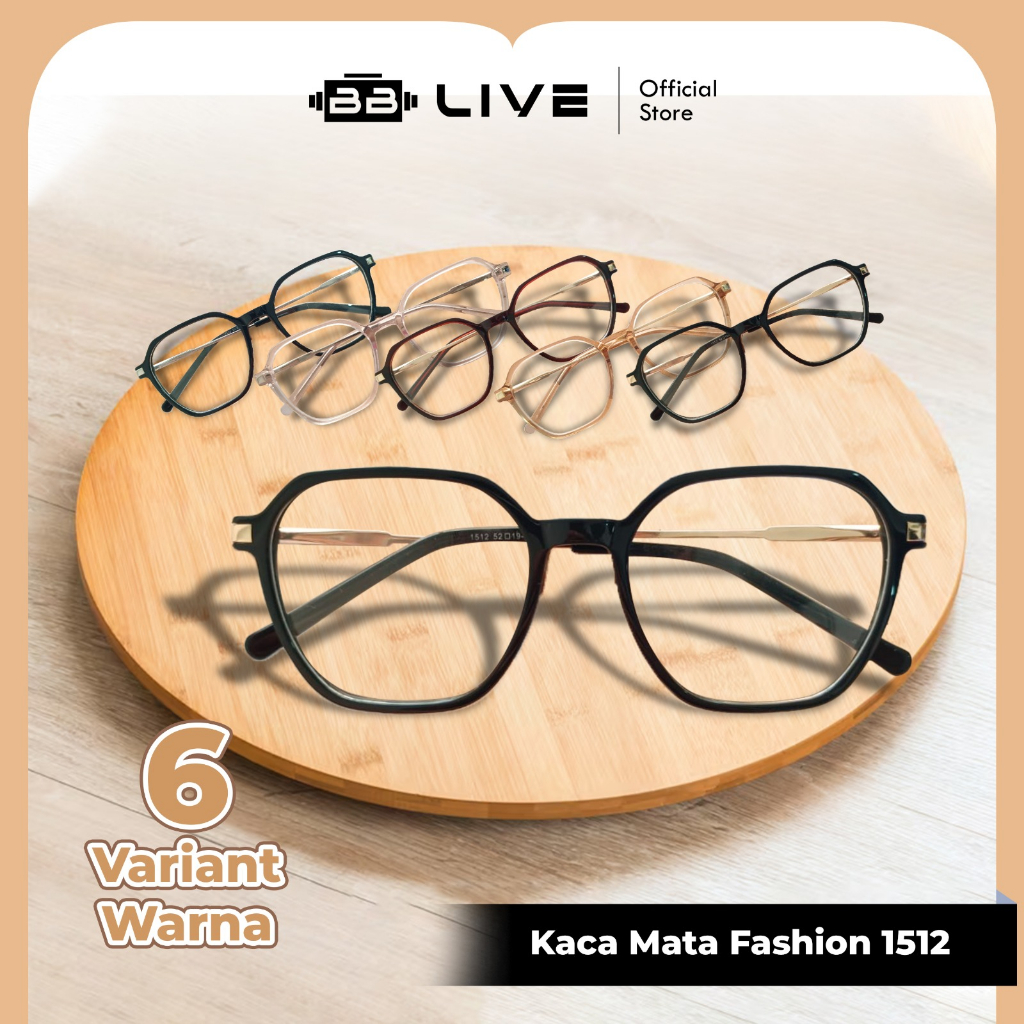 Jual BB LIVE Frame Kacamata 1512 Wanita Dan Pria Korean Eyeglass High ...