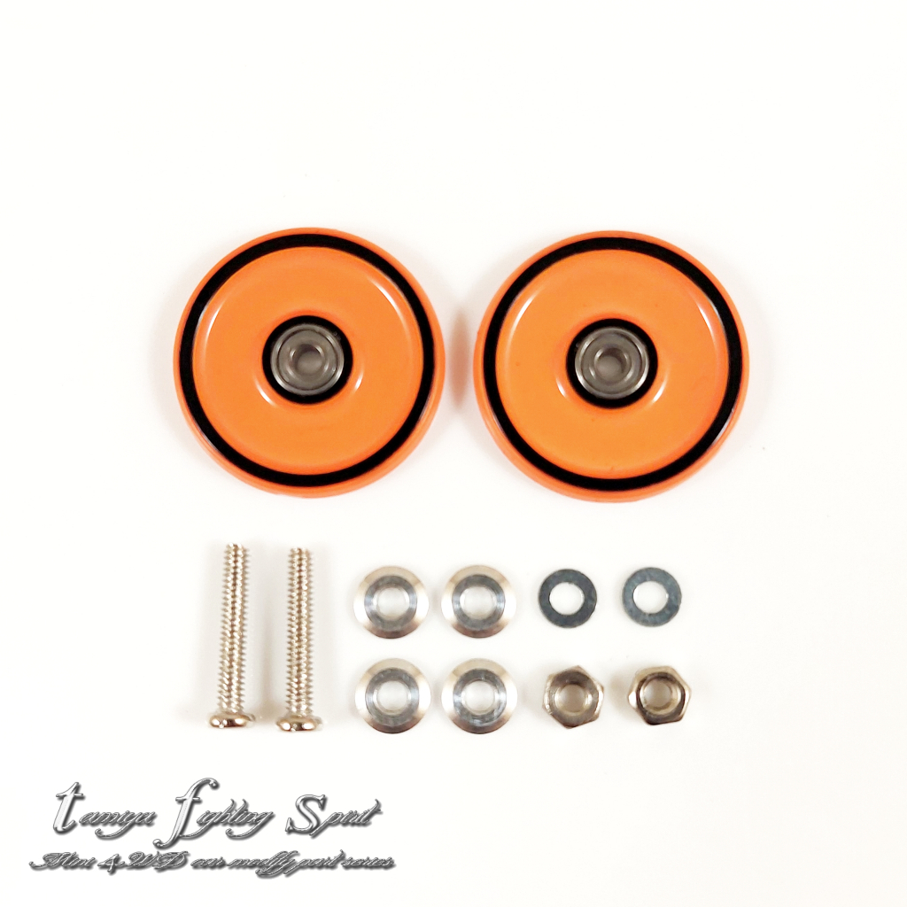 Jual Rep Tamiya 95237 Roller Aluminium Dural Bearing 19mm Orange Black ...