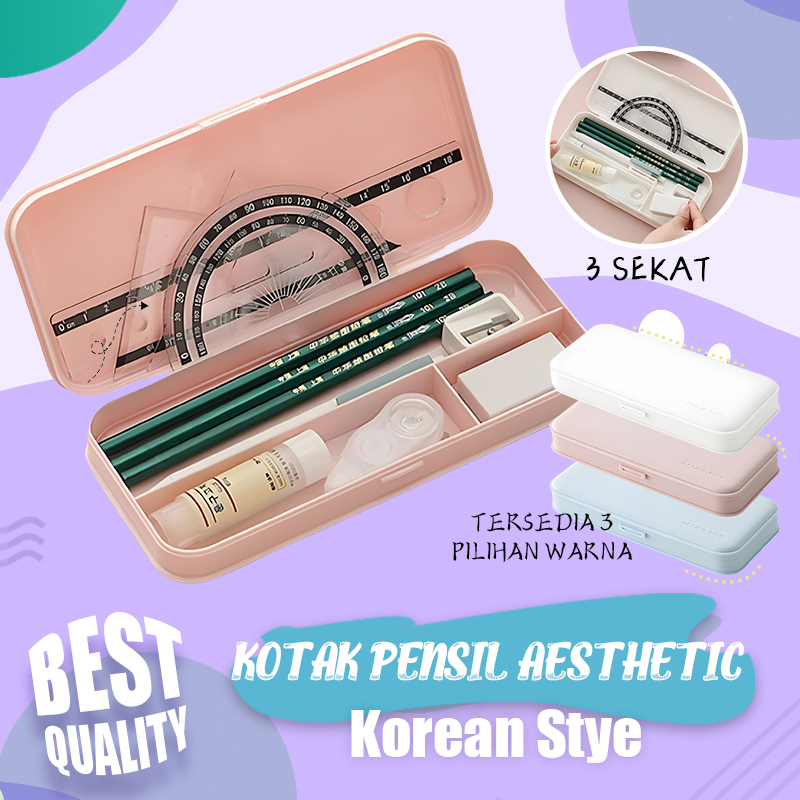 Jual Kotak Pensil Minimalis Pencil Case Aesthetic pencil box for ...