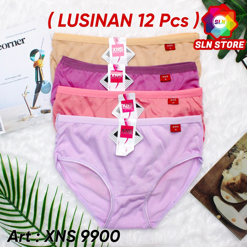 Jual (12 Pcs) Celana Dalam Wanita Dewasa XNS CD Perempuan Grosir Lusinan XNS 9900 | Shopee Indonesia