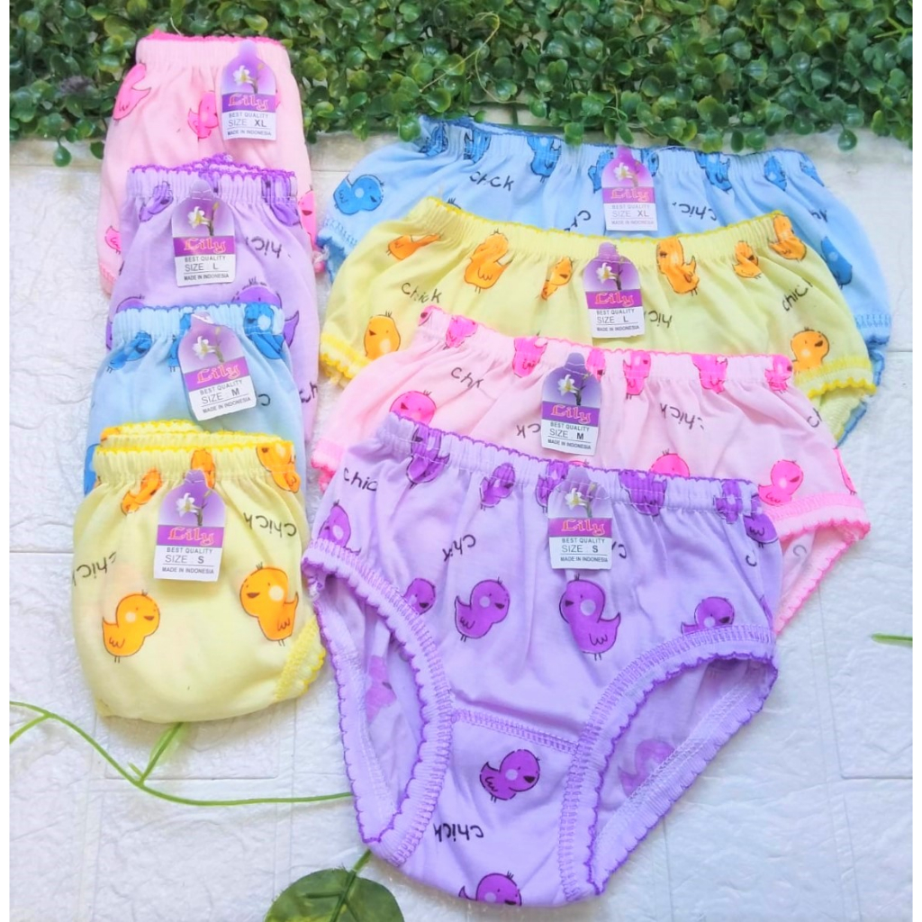 Jual 6pcs CD Celana Dalam Anak Perempuan Bahan Katun adem halus Motif ...