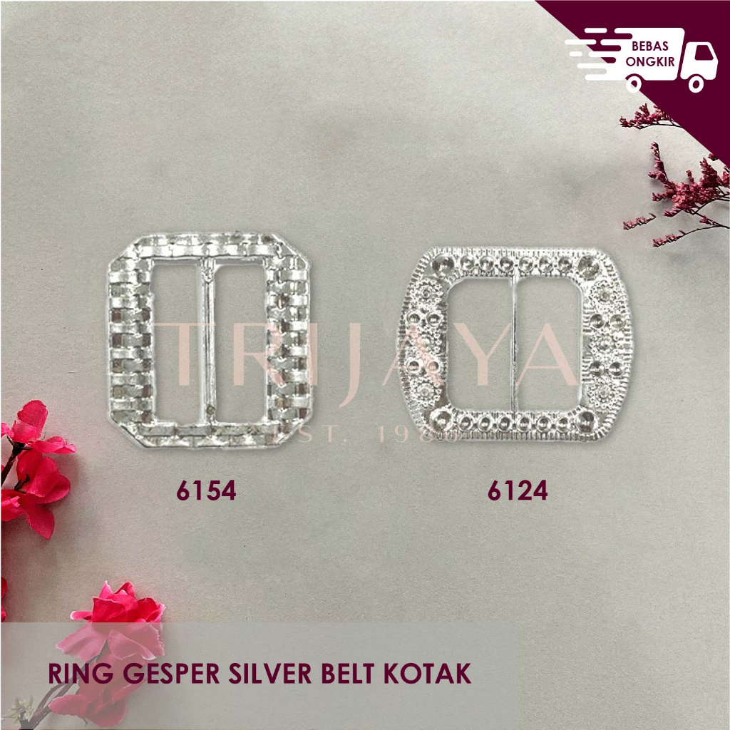 Jual Trijaya Ring Gesper Silver Belt - Bentuk Kotak Besar (Per Pcs ...
