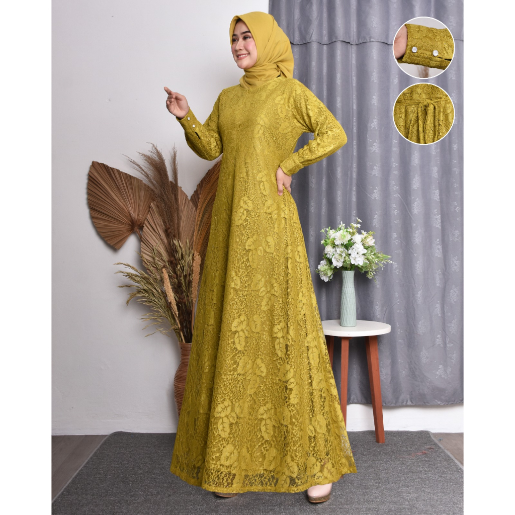 Jual New Produk Gamis Jumbo Premium Burkat Free Masker Terbaru Untuk ...