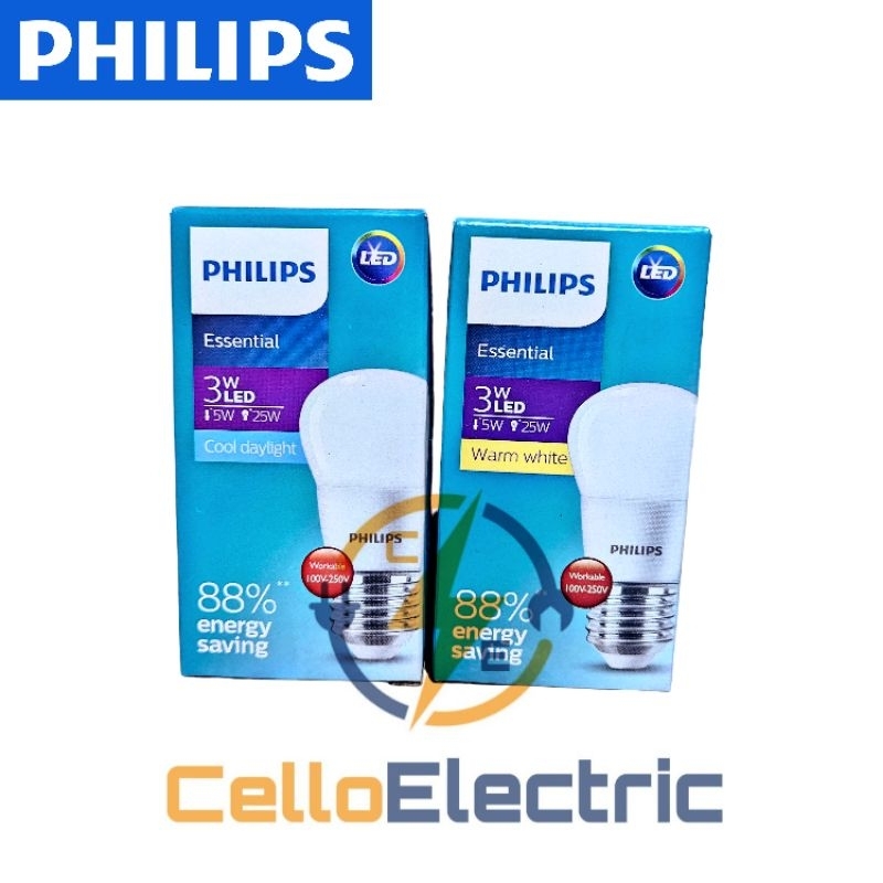 Jual Led Philips Essential 3 W - Lampu Led Philips Essential 3 Watt ...