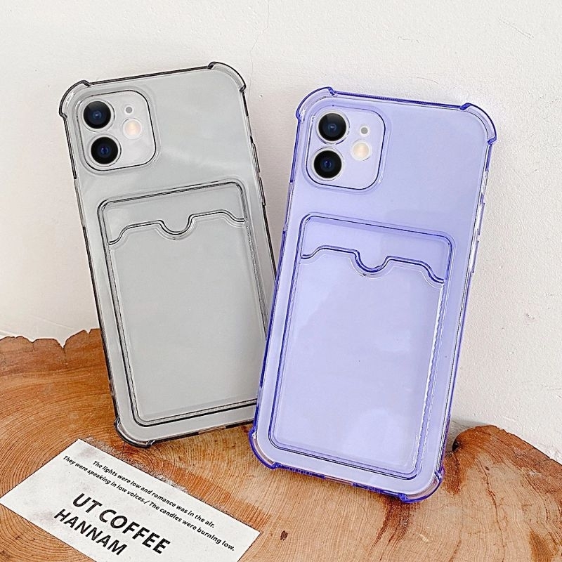 Jual TRANSPARENT CARD CASE , CARD POLOS CASE IPHONE | Shopee Indonesia