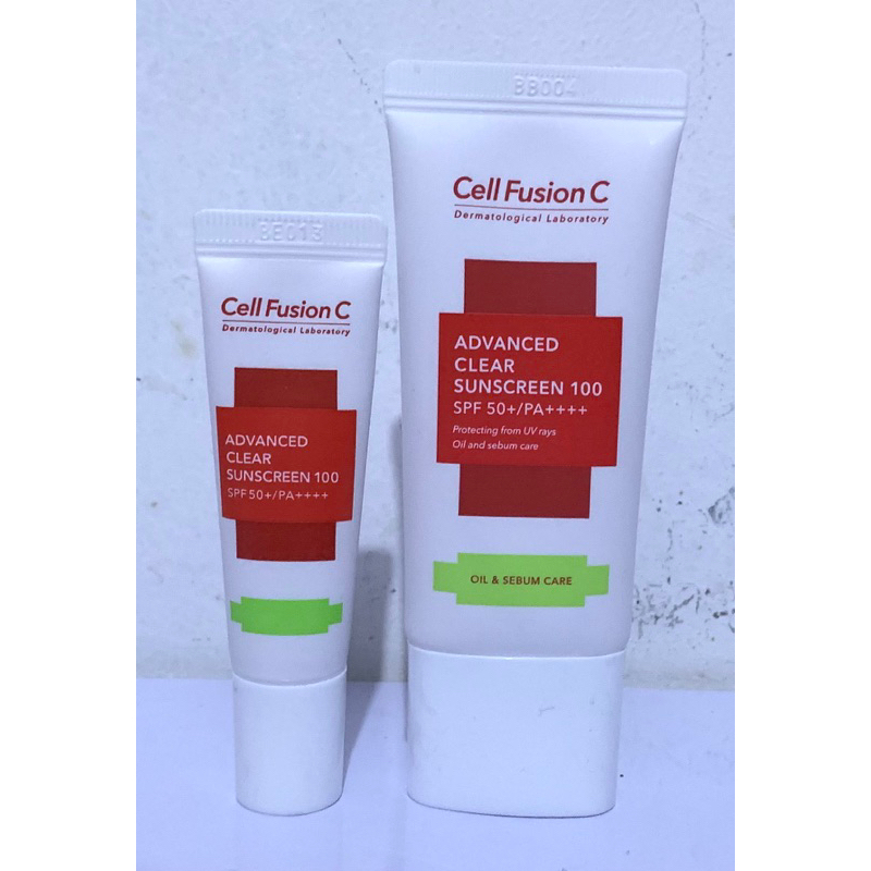Jual Cell Fusion C Advanced Clear Sunscreen 100 SPF 50+ / PA ...