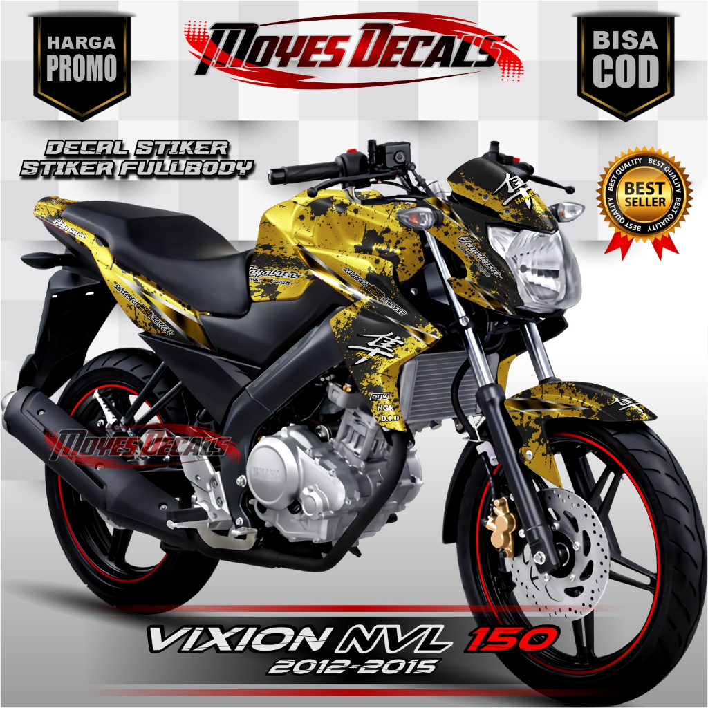 Jual Decal Vixion NVL 150 2012-2015 Stiker Fullbody Variasi Skotlet ...