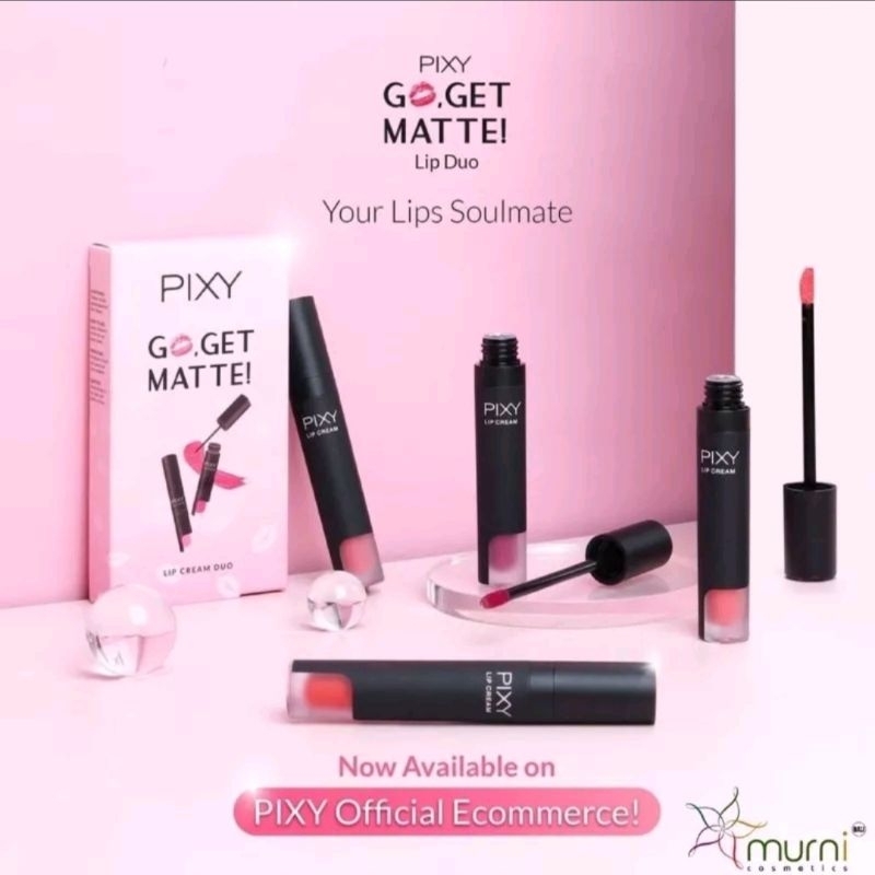Jual PIXY GO GET MATTE LIP CREAM DUO 4gX2 | Shopee Indonesia