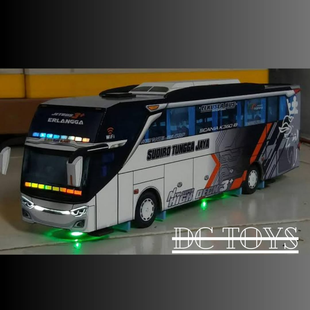 Jual COD!!! MAINAN ANAK MINIATUR BUS KIDS PANDA TUNGGAL JAYA FULL LAMPU ...