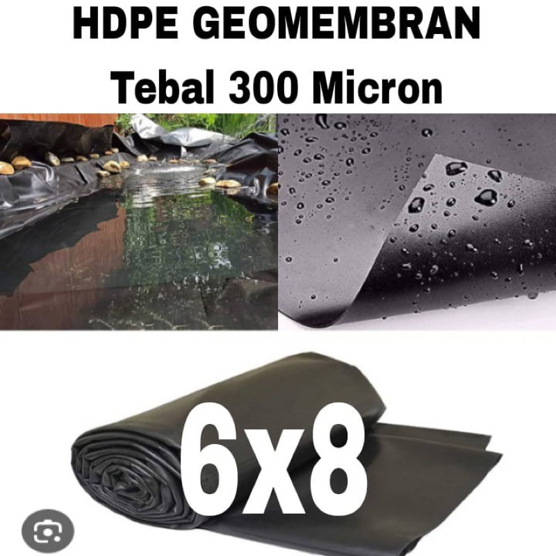 Jual Plastik Hdpe Geomembran Tebal 300 Micron Ukuran 6x8 Meter ( kolam ...