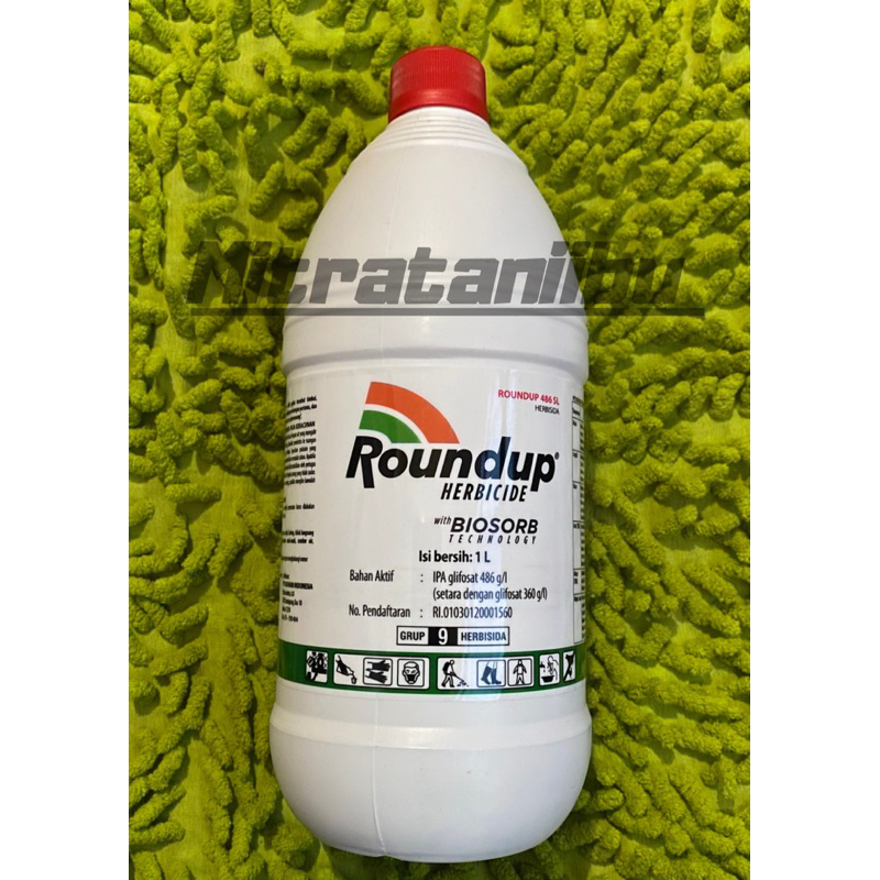 Jual ( Termurah ) 1 L . Roundup Biosorb 486 SL Herbisida obat pembasmi ...