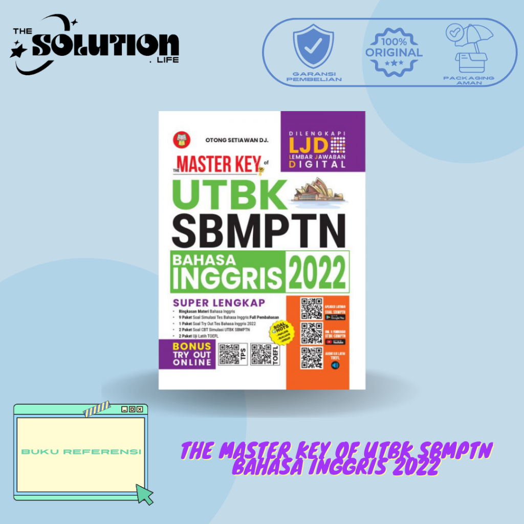 Jual Buku The Master Key Utbk Sbmptn Bahasa Inggris 2022 Shopee Indonesia