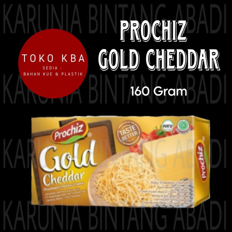 Jual Keju Prochiz Gold Cheddar 160 Gram Processed Cheddar Cheese ...