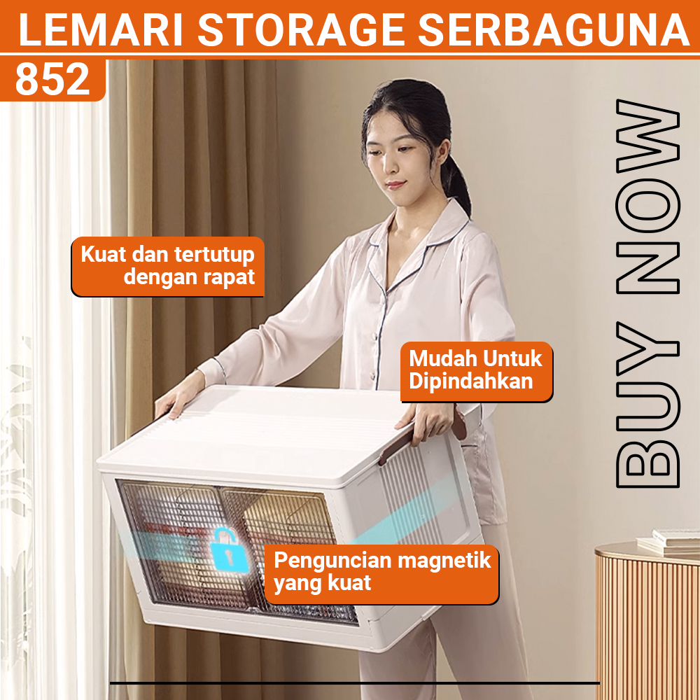 Jual Storage Box Rak Tempat Penyimpanan Barang Plastik Lipat Bongkar ...