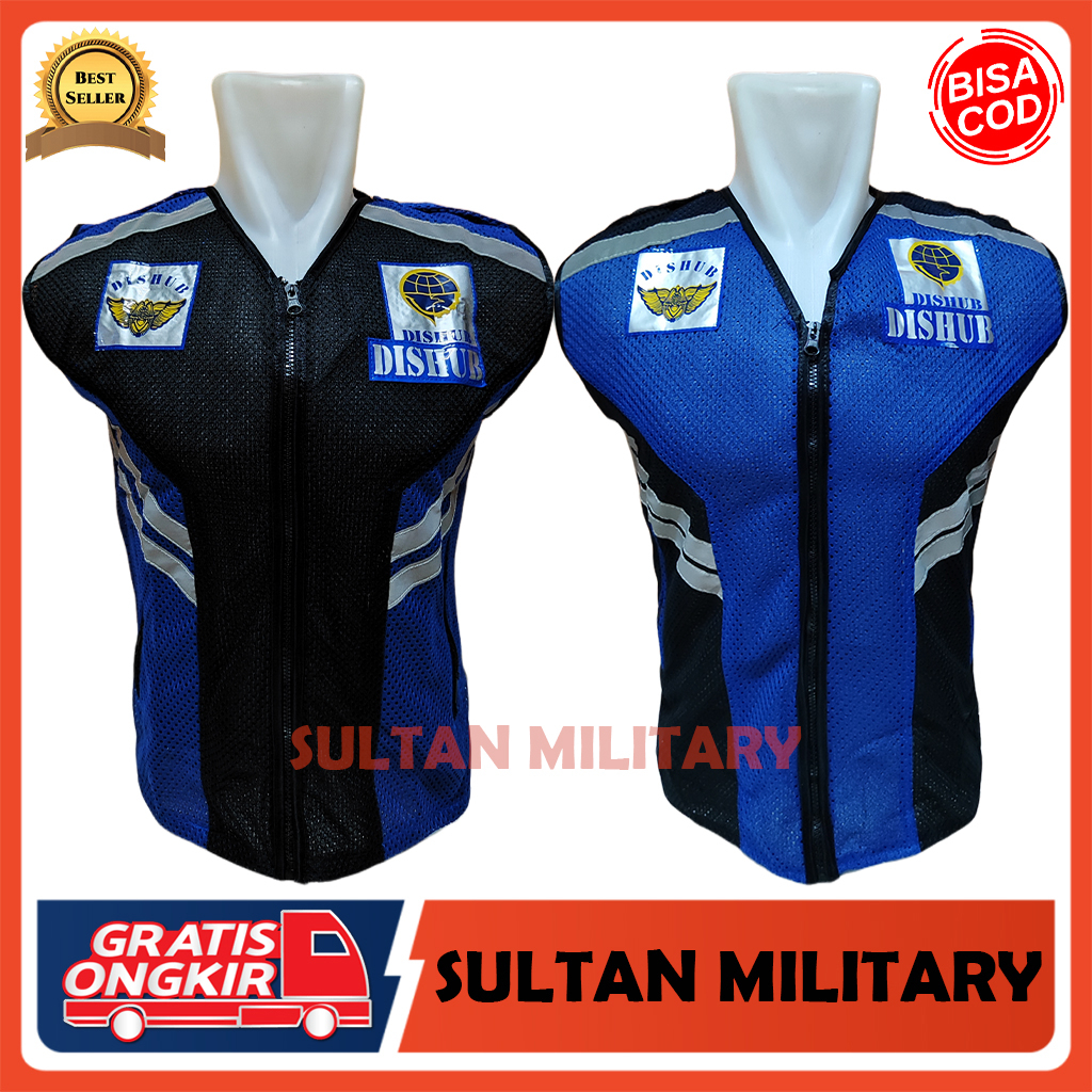 Jual Rompi Dishub Variasi Iga Biru/Hitam Bahan Jaring Premium Terbaru ...