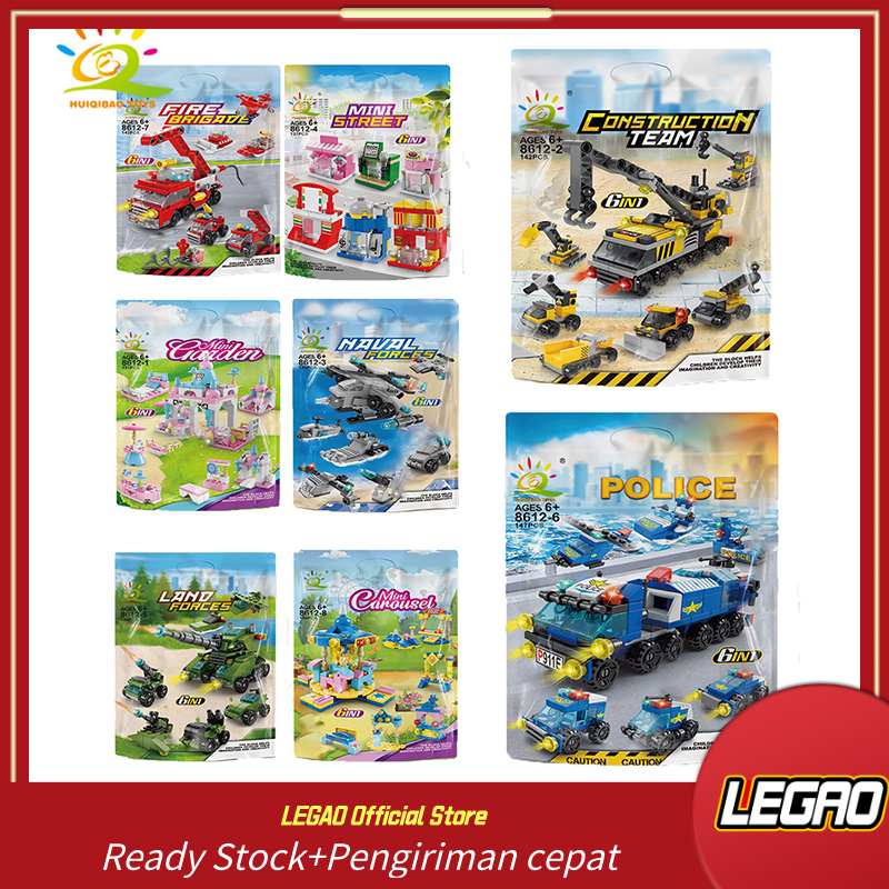 Jual LEGAO Mainan Blok Balok Susun 6 in 1/Mainan Lego Transportasi / Mainan LegoBangunan ...