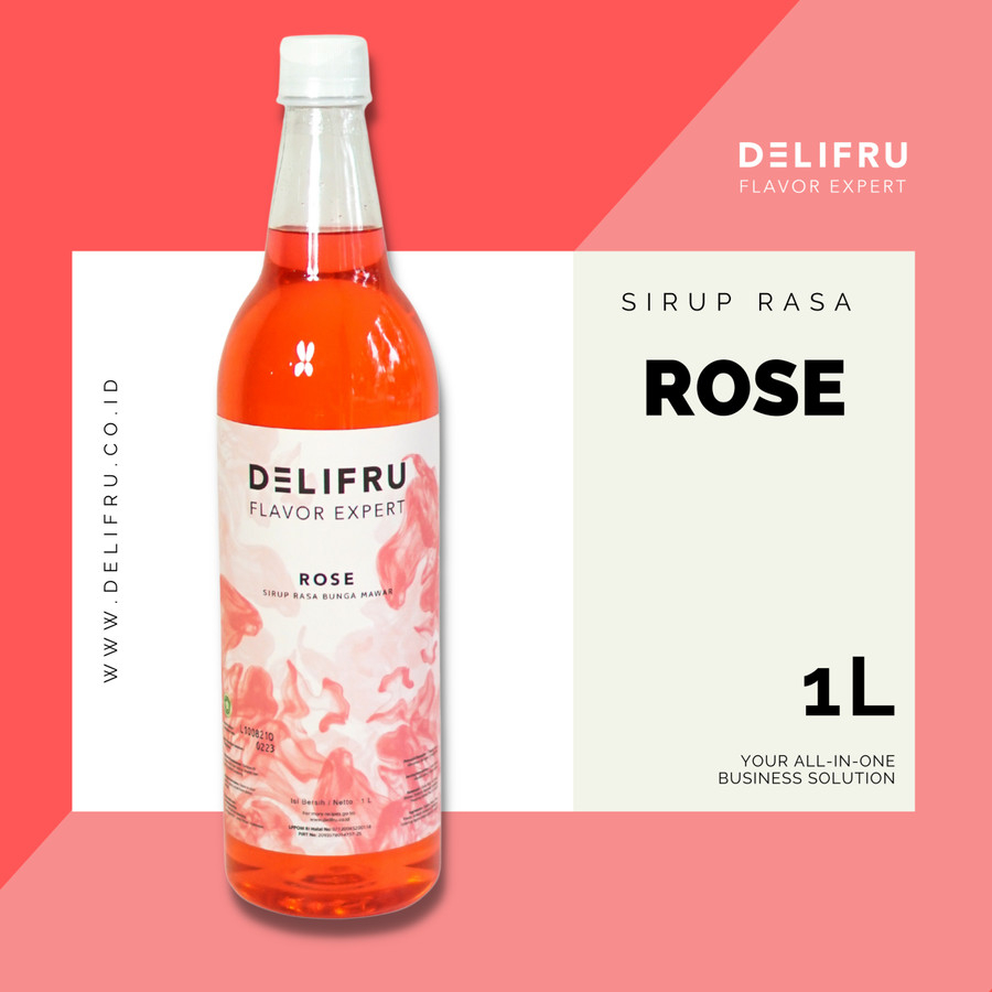 Jual Delifru Syrup Rose 1 Liter - Rasa Rose 1 Liter | Shopee Indonesia