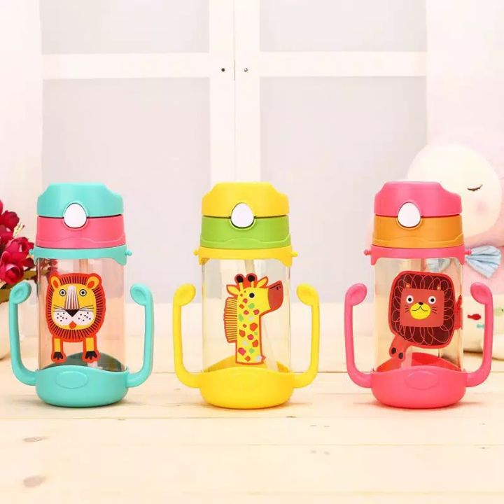Jual BOTOL MINUM ANAK 400 ML BOTOL BABY TRAINING CUP ADA TALI QY 6743 | Shopee Indonesia