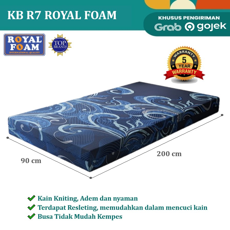 Jual Kasur Busa Royal Foam R7 UK.90 X 200 ( BERGARANSI ) | Shopee Indonesia