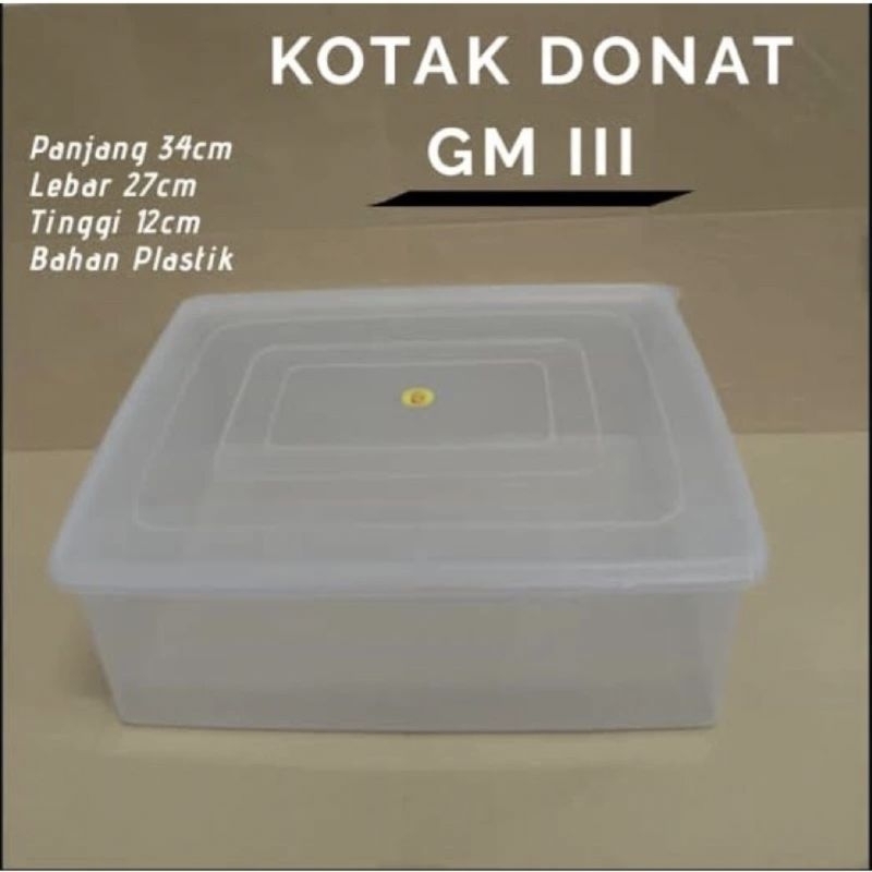 Jual Kotak Donat 3 GM Natural Pack Tempat Serba guna | Shopee Indonesia