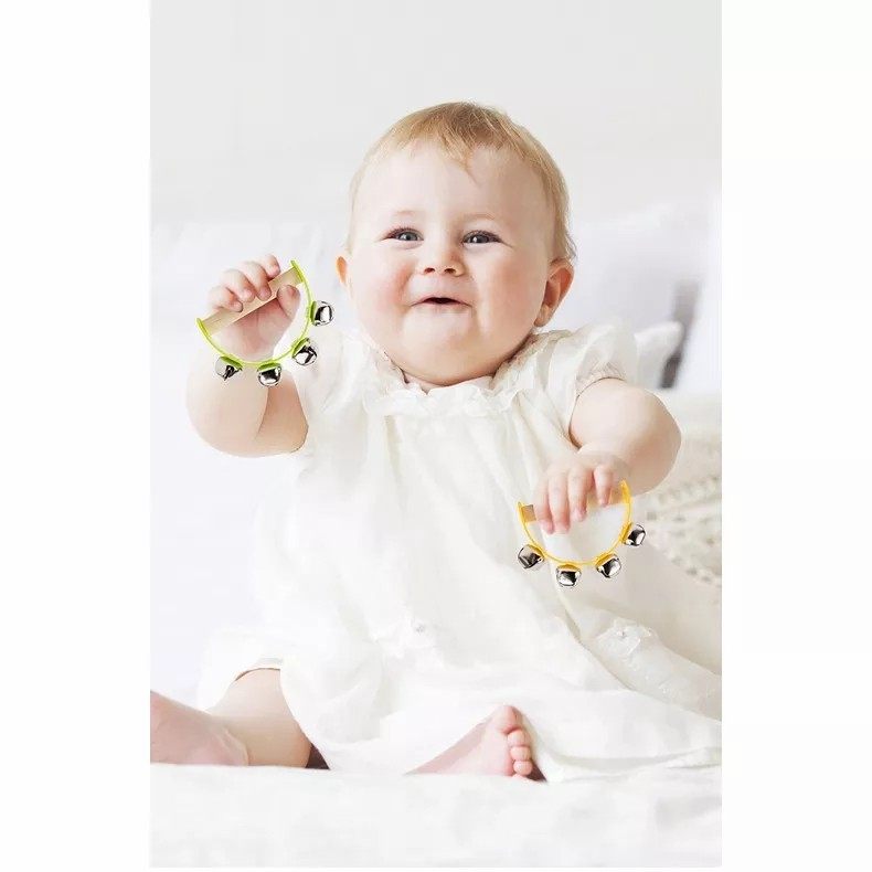 Jual Kecrekan Edukasi Mainan Bayi Wooden Rattle Kayu Tamborin WMO BC45 ...