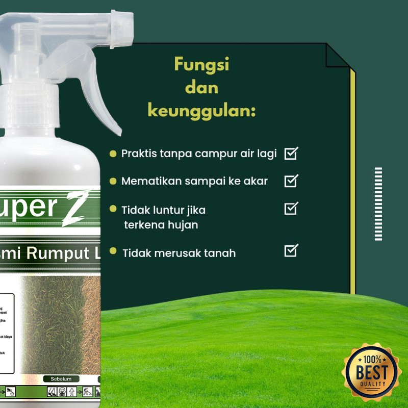 Jual Obat Pembasmi Rumput Liar Racun Rumput Semprot Super Ampuh Mati ...