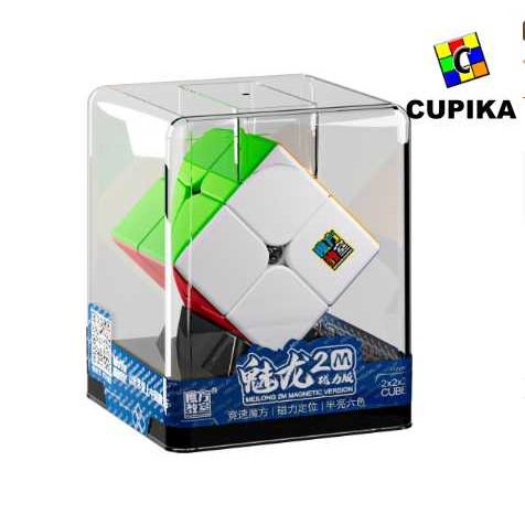 Jual Rubik 2x2 2m 2 M Stickerless transparant Moyu Meilong Magnet ...