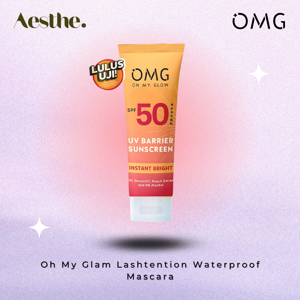 Jual OMG Oh My Glow UV Barrier Sunscreen SPF 50 PA++++ 25ml | Shopee ...