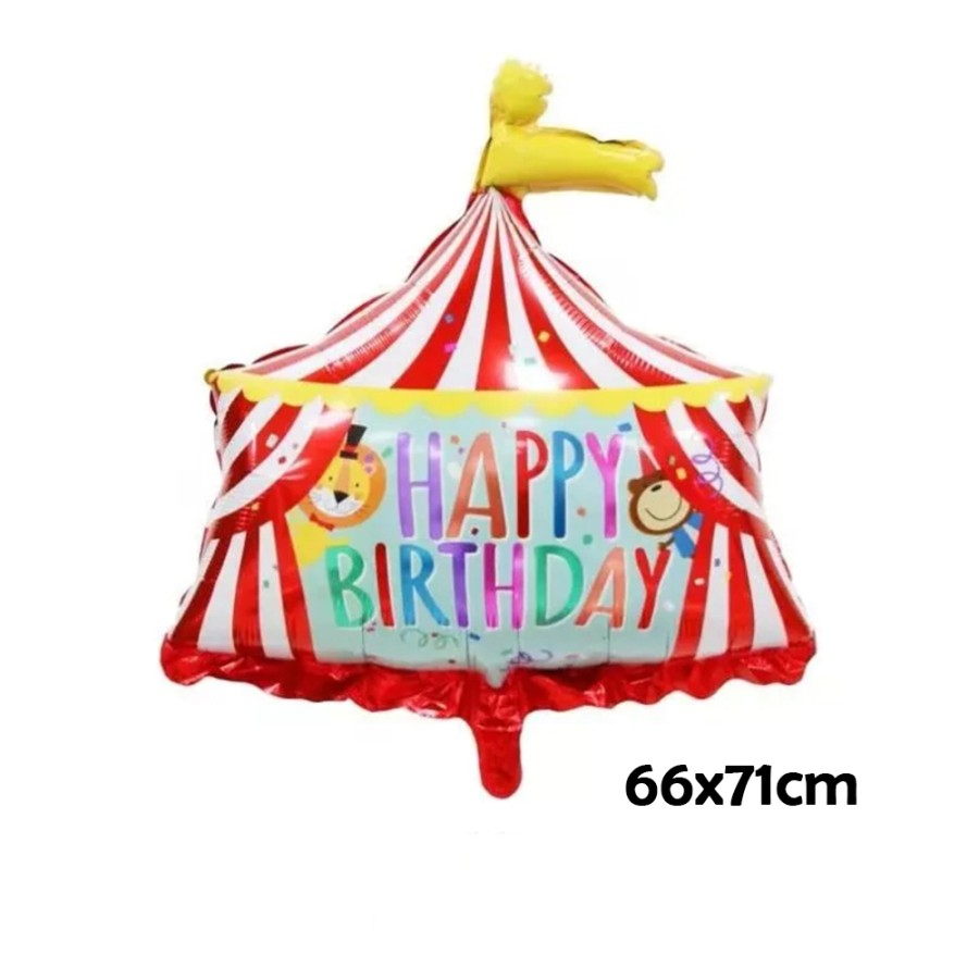 Jual Balon Foil HBD Circus Tent / Balloon Animal Carnival Party ...