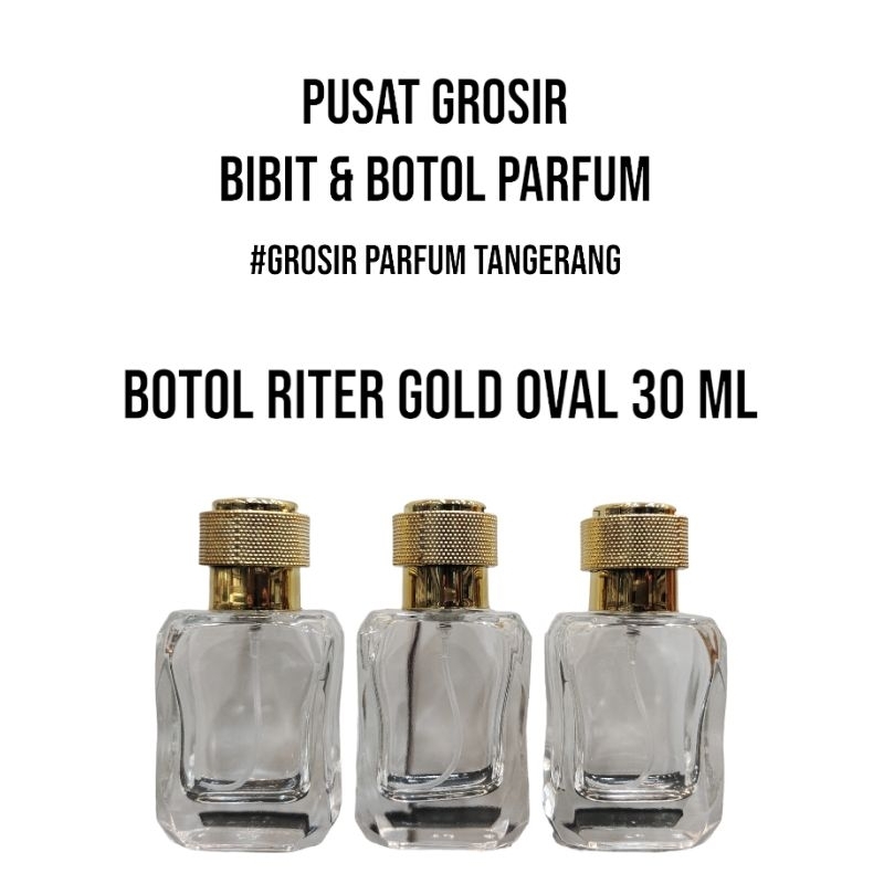 Jual BOTOL RITER GOLD OVAL 30 ML TUTUP DRAT. | Shopee Indonesia