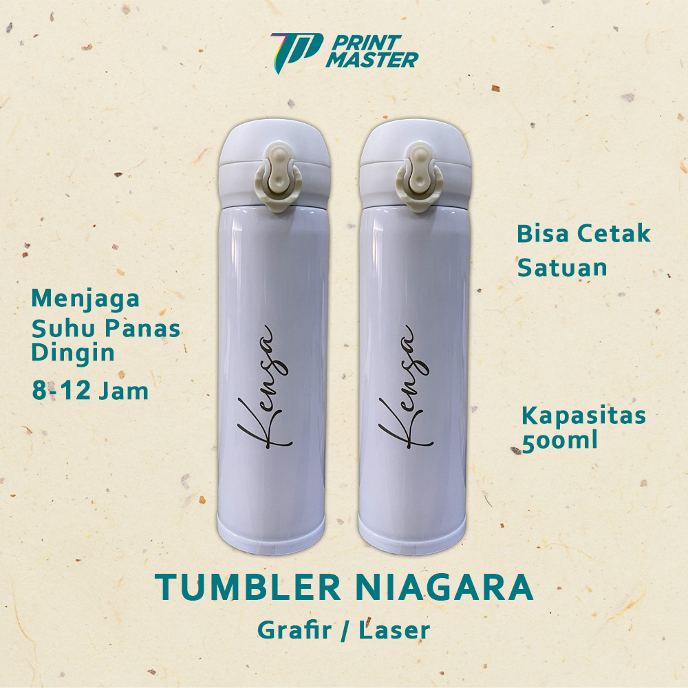 Jual Tumbler Custom Nama Grafir Laser Tumbler Niagara Cetak Nama ...