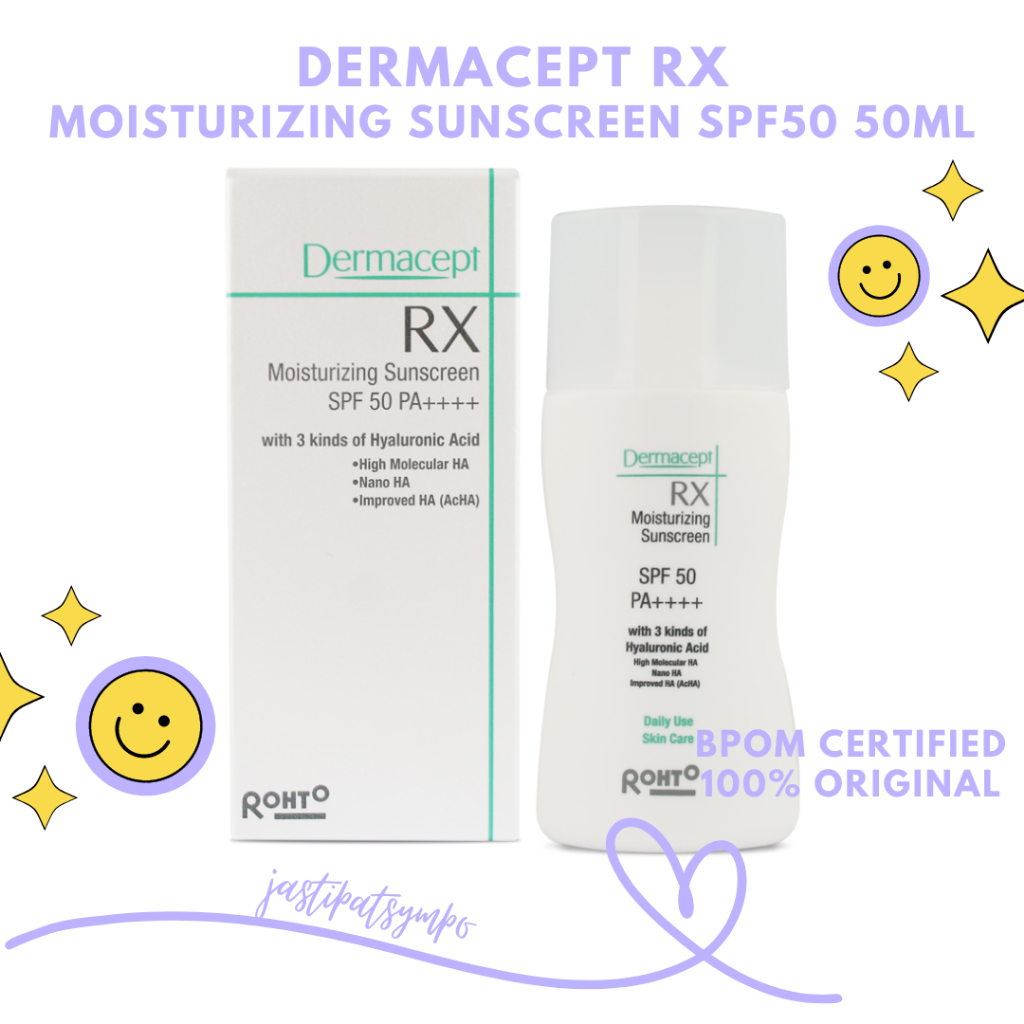 Jual Dermacept Moisturizing Sunscreen SPF 50 PA++++ 50ML | Shopee Indonesia