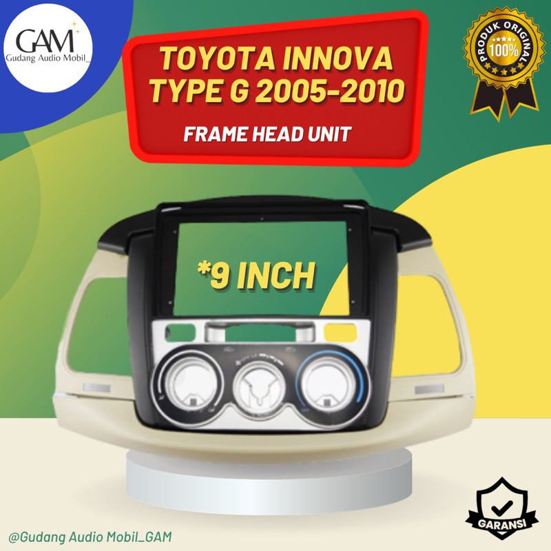 Jual FRAME HEAD UNIT ANDROID 9 INCH TOYOTA INNOVA 2005 - 2010 | Shopee ...