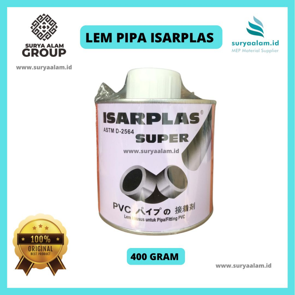 Jual LEM PIPA ISARPLAS KALENG 400 GRAM | Shopee Indonesia
