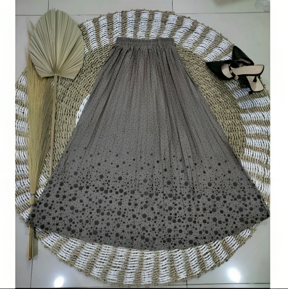 Jual JNW-ROK PLISKET MOTIF SNOW FLOWER PREMIUM/ROK PLISKET WANITA/ROK ...
