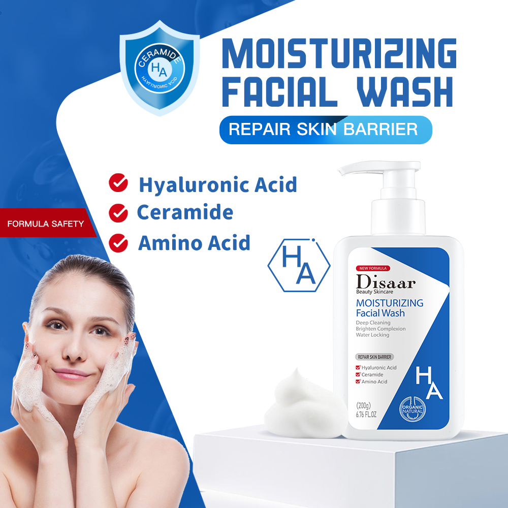 Jual Disaar Daily Moisturizing Cleanser Facial Wash Hyaluronic Acid & Ceramide Hydrating ...