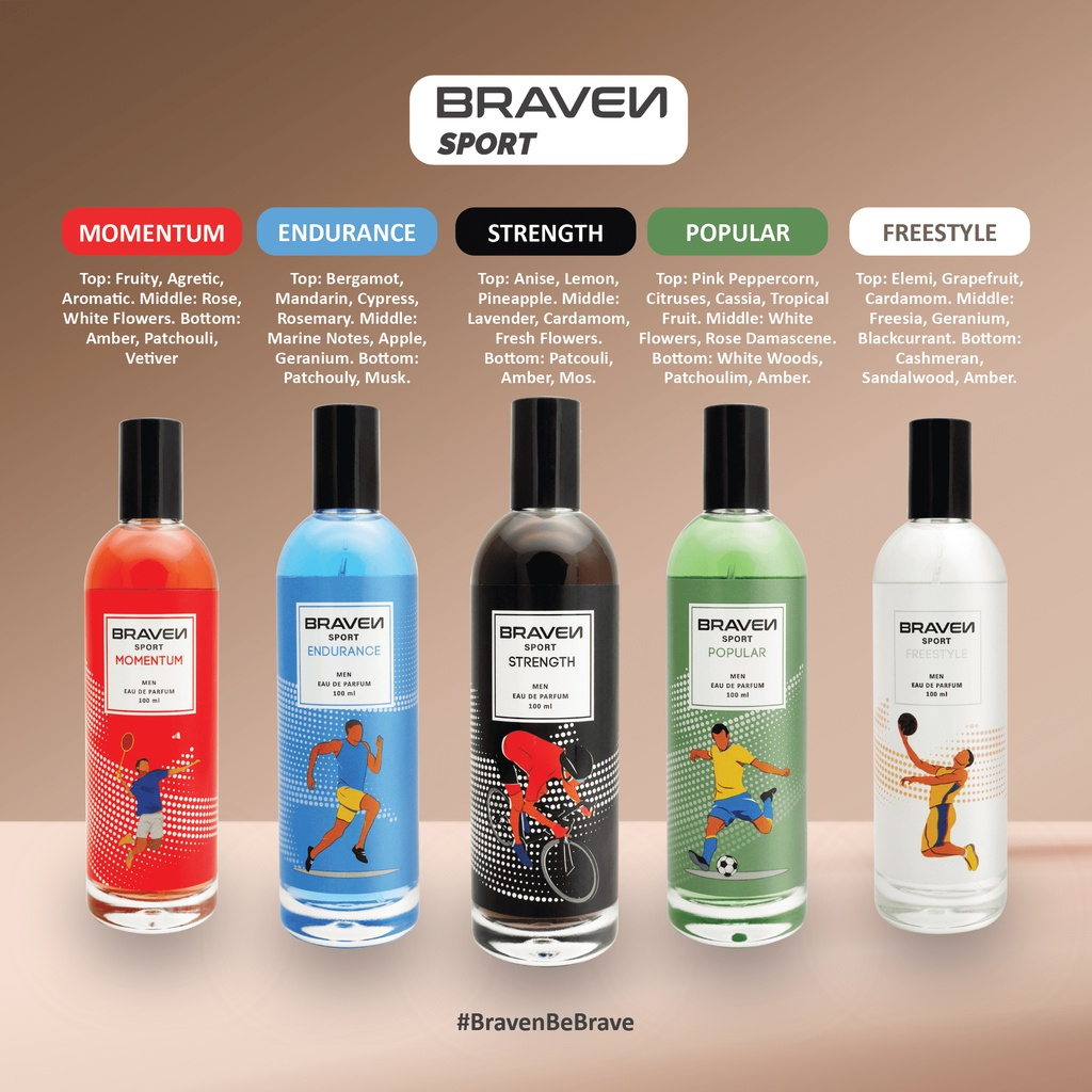 Jual BRAVEN Sport Series EDP Eau de Parfum MEN 100ml | Shopee Indonesia