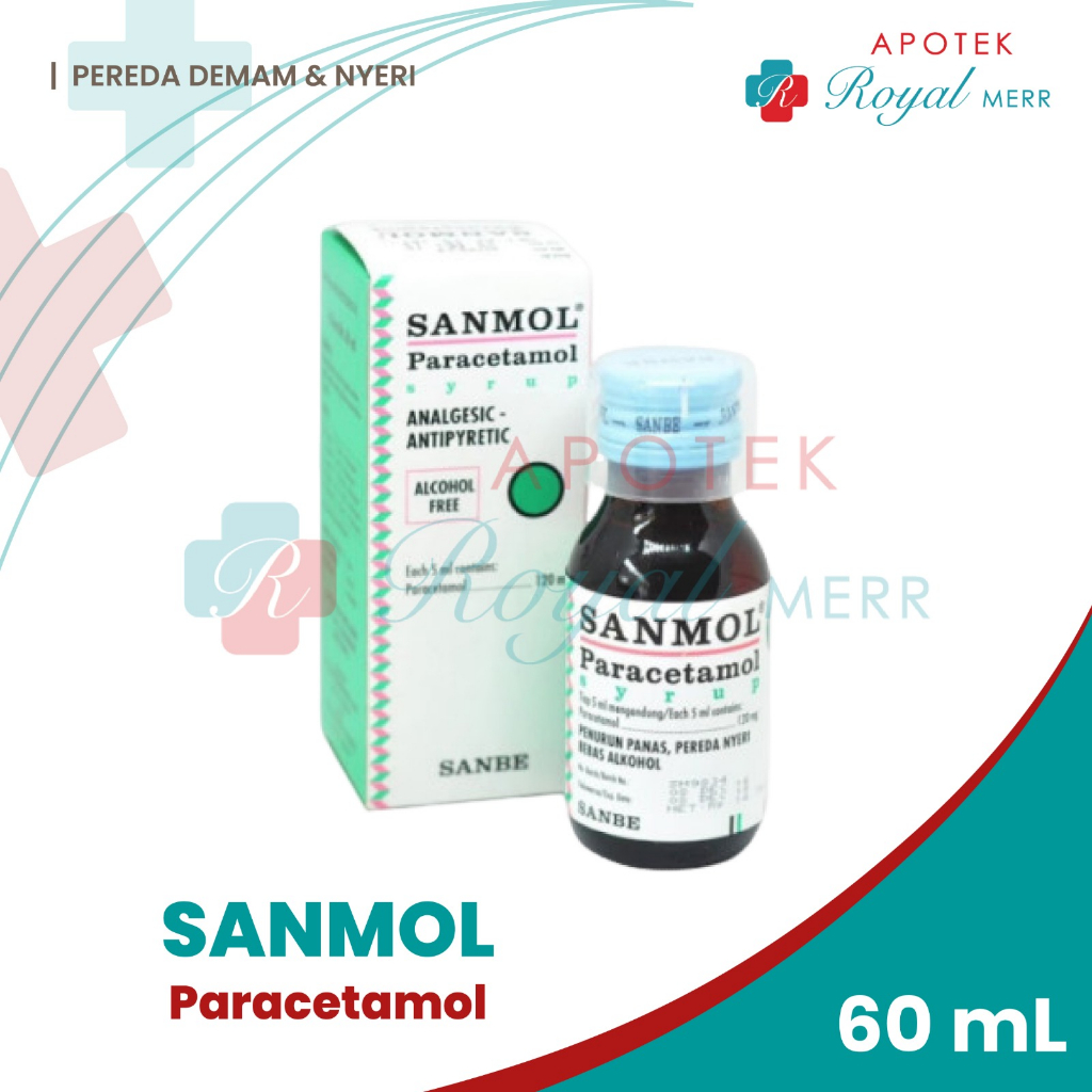 Jual SANMOL SIRUP 60ML Obat Penurun Demam | Shopee Indonesia