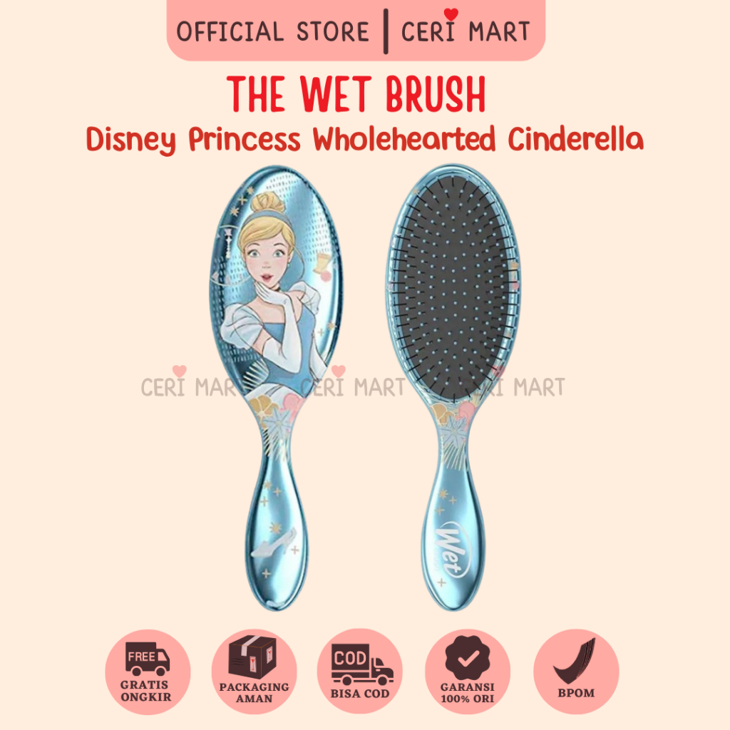 Jual THE WET BRUSH WetBrush Disney Princess / Wet Brush Mini Disney ...
