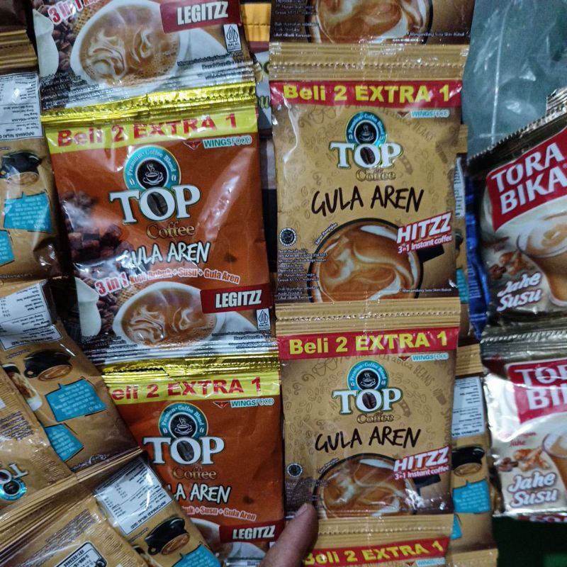 Jual TOP Coffee Gula Aren hitzz top gula aren legitz | Shopee Indonesia