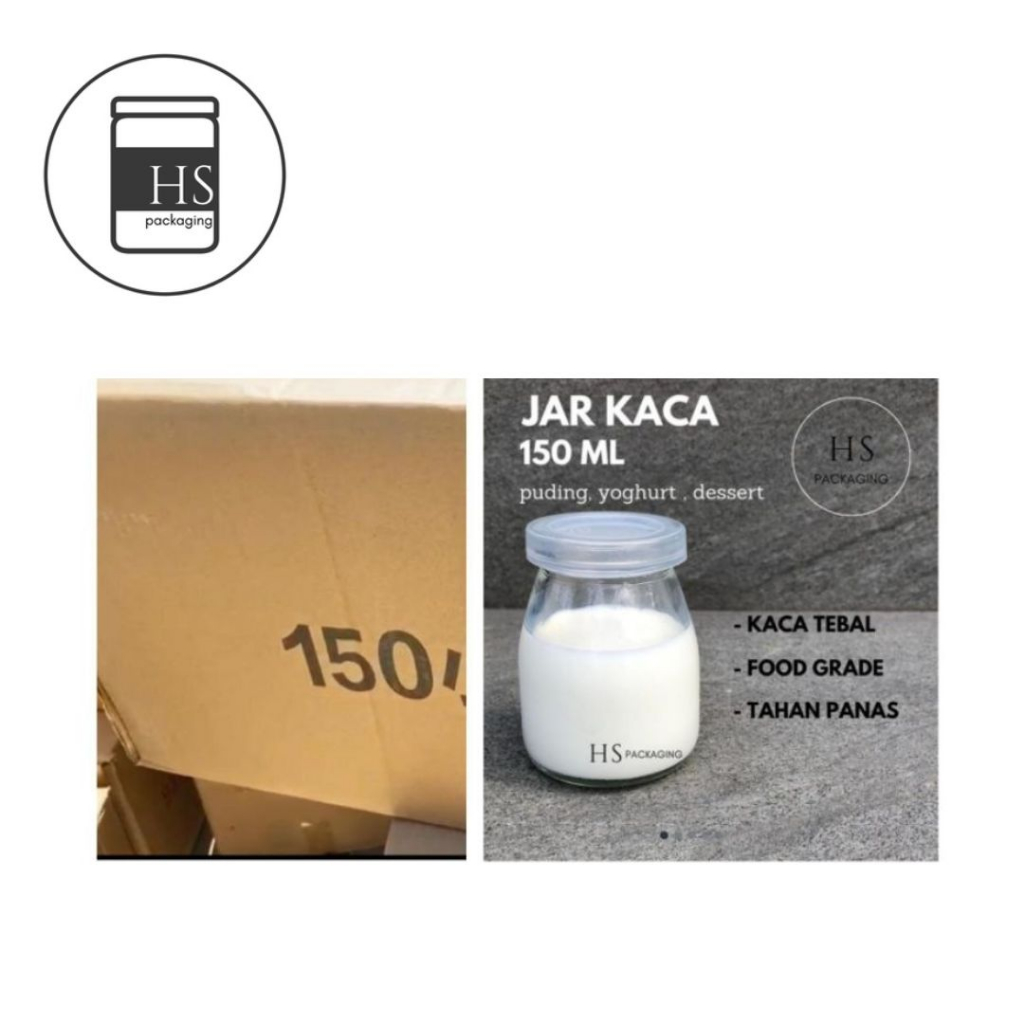 Jual HS PACKAGING - Satu Dus 150ml Toples Kaca Tutup Plastik | Shopee ...