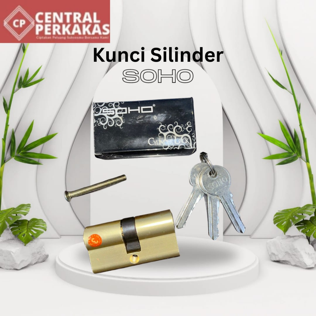 Jual Silinder Kunci Pintu Rumah Komplit / Silinder Kunci Ukuran BESAR ...