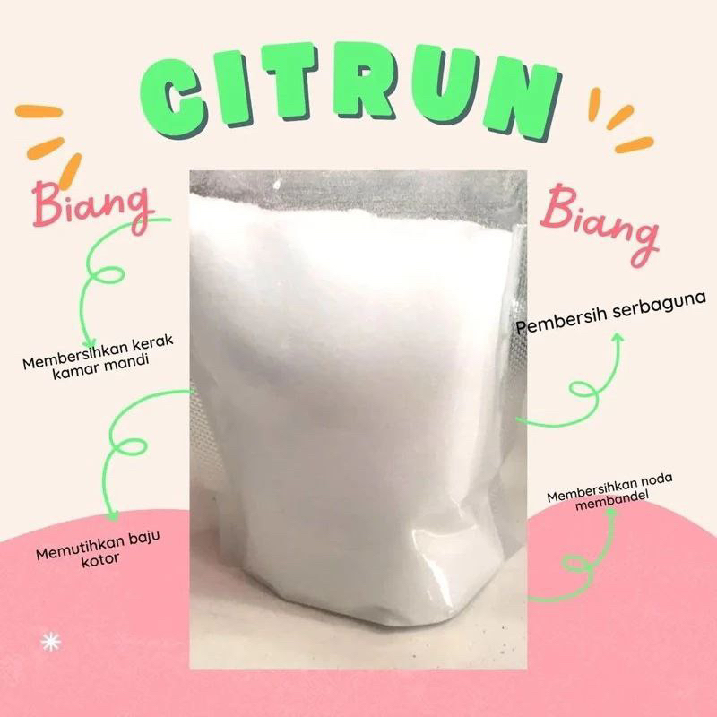 Jual ( 500 gr ) TERMURAHHH!! BIANG CITRUN Bubuk Pembersih Sebaguna ...